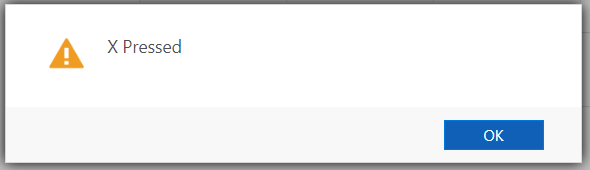 How to get event for ‘x’ button of openConfirmDialog() – CRM 16 Tech